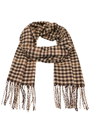 Fular, pentru barbati, in carouri mici, pentru perioada rece, cu ...