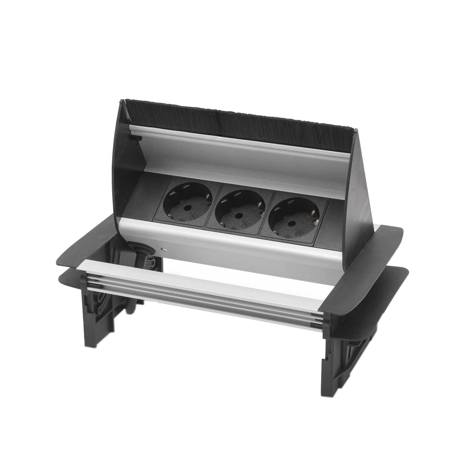 Multipriza incorporabila Delight, rabatabila, 3 prize, protectie copii ...