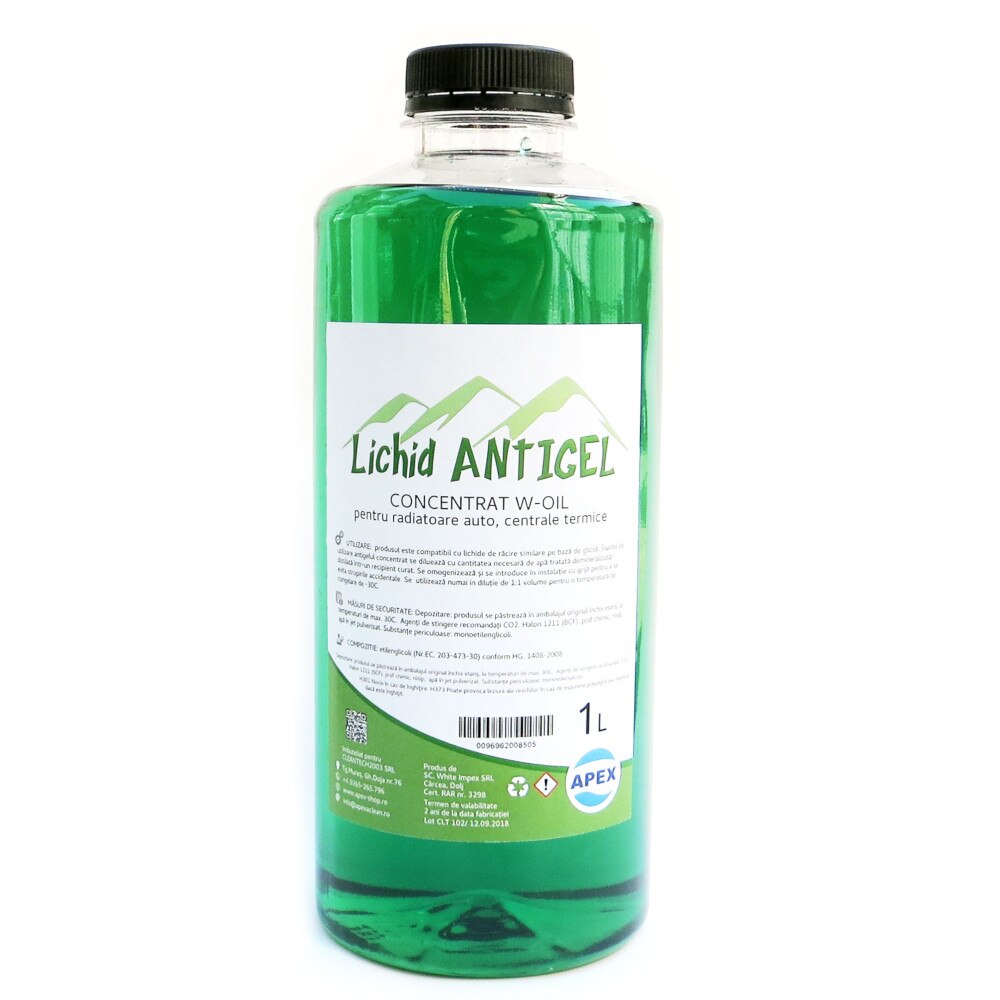 Lichid antigel concetrat W-oil 1L - eMAG.ro