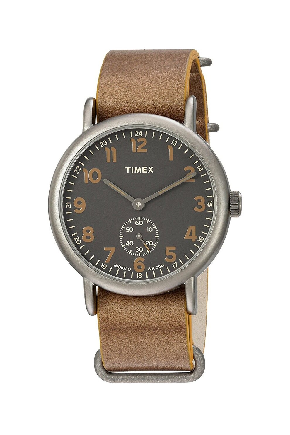 Timex, Часовник с кожена каишка, Бежов - eMAG.bg