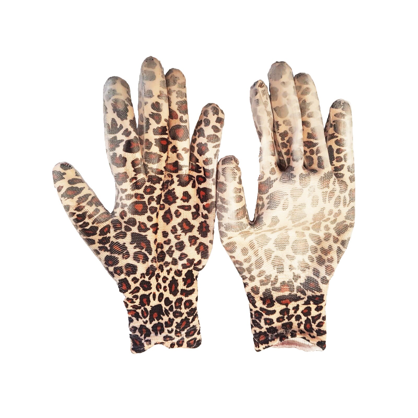 Manusi gradinarit, Poliester, Model leopard, Maro - eMAG.ro