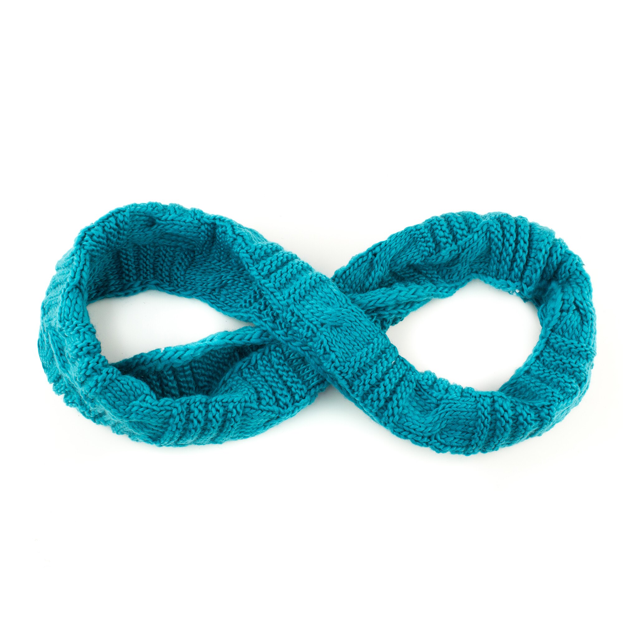 Fular circular dama tricotat D418-182-turcoaz - eMAG.ro