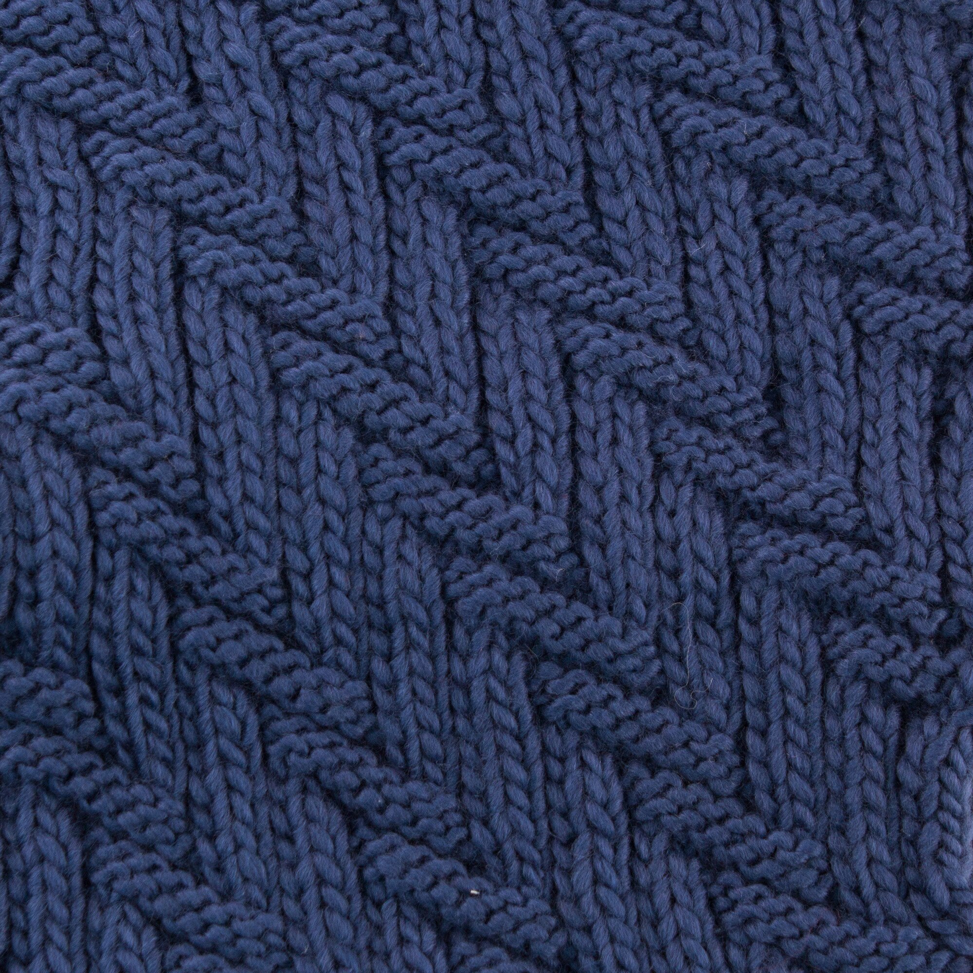 Fular circular dama tricotat D418-183-albastru - eMAG.ro