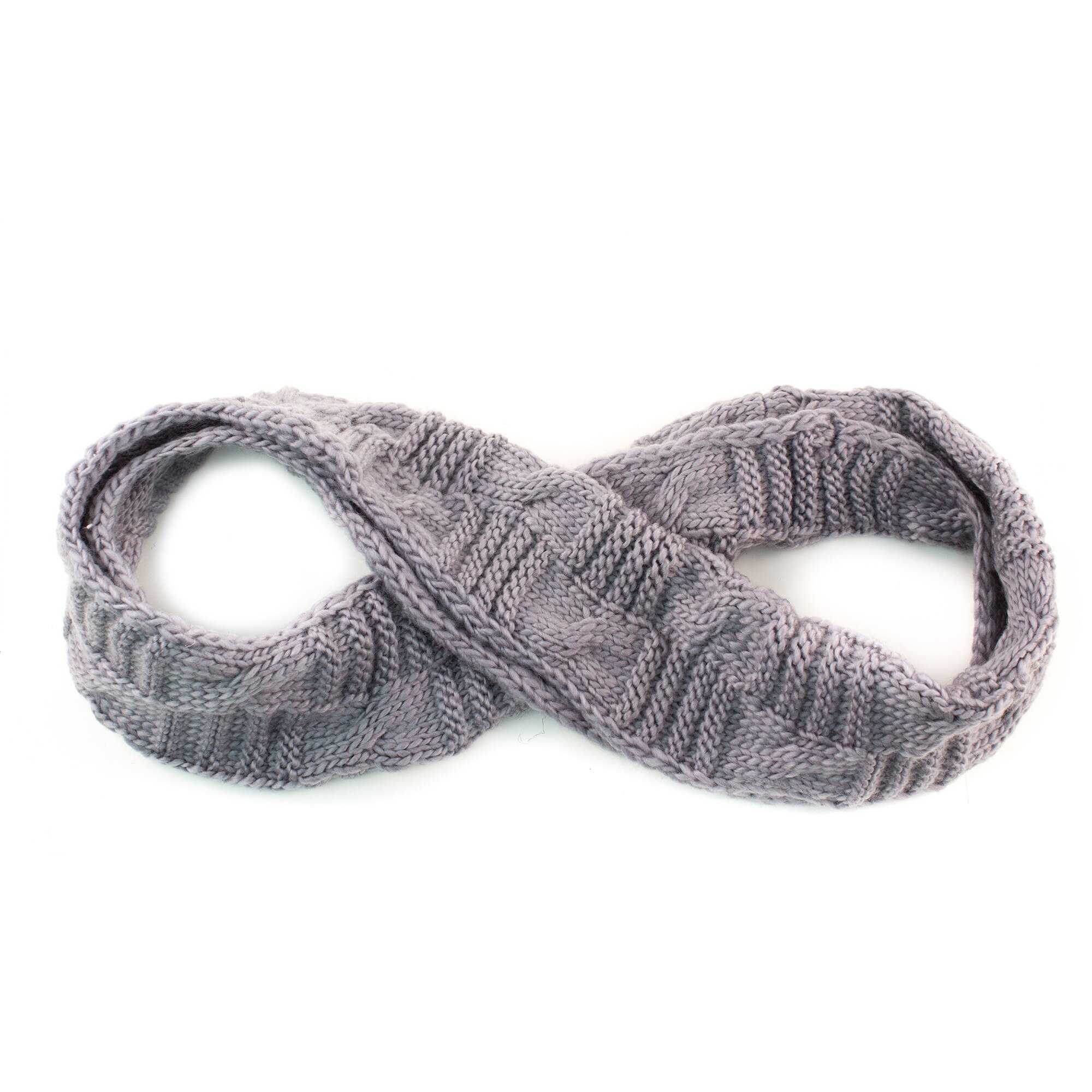 Fular circular dama tricotat D418-182-gri - eMAG.ro