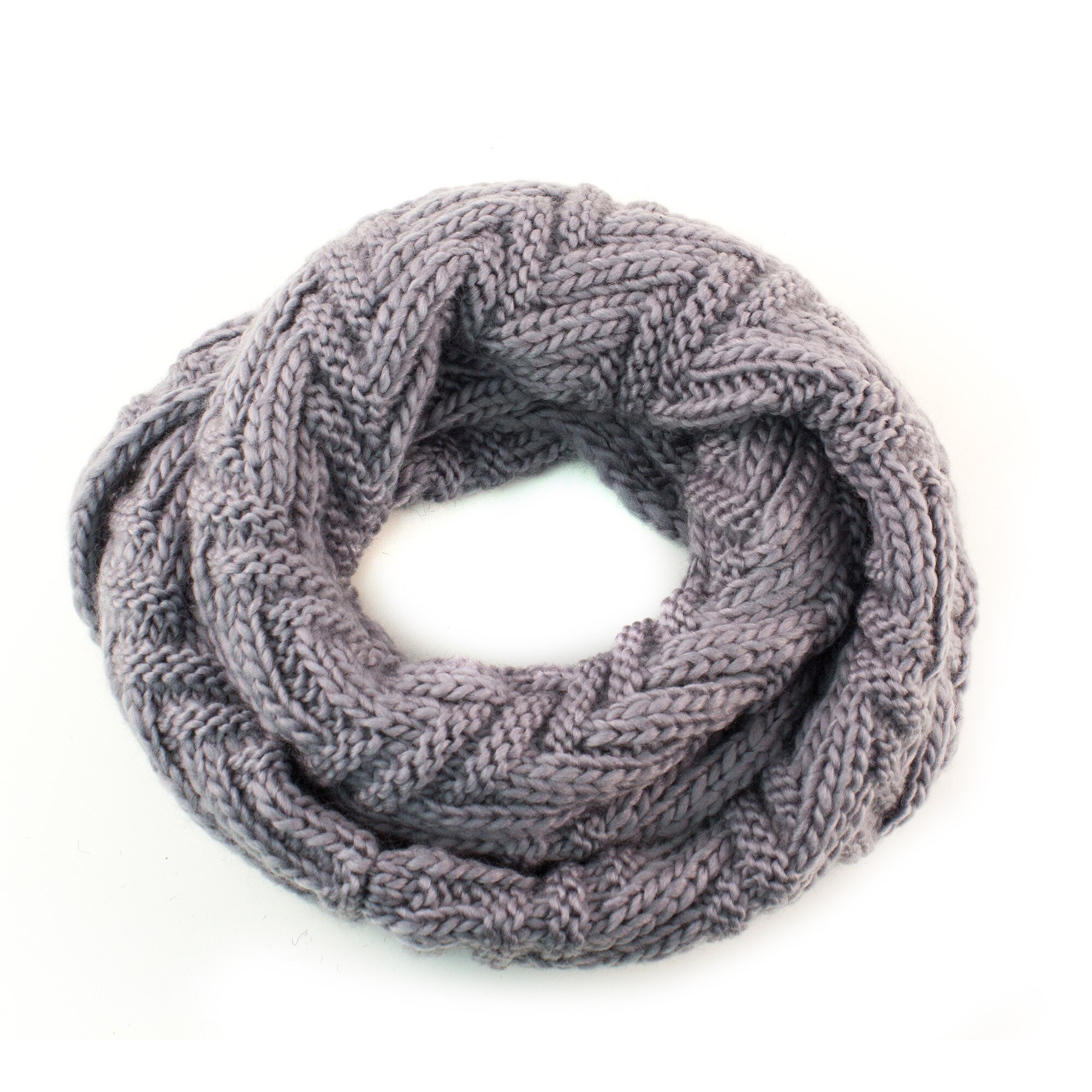 Fular circular dama tricotat D418-183-gri - eMAG.ro