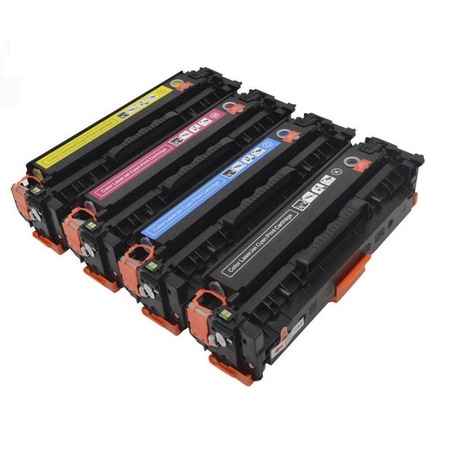 ECOINK 4 db (CF540A / 541A / 542A / 543A ) színes toner, kompatibilis a ...