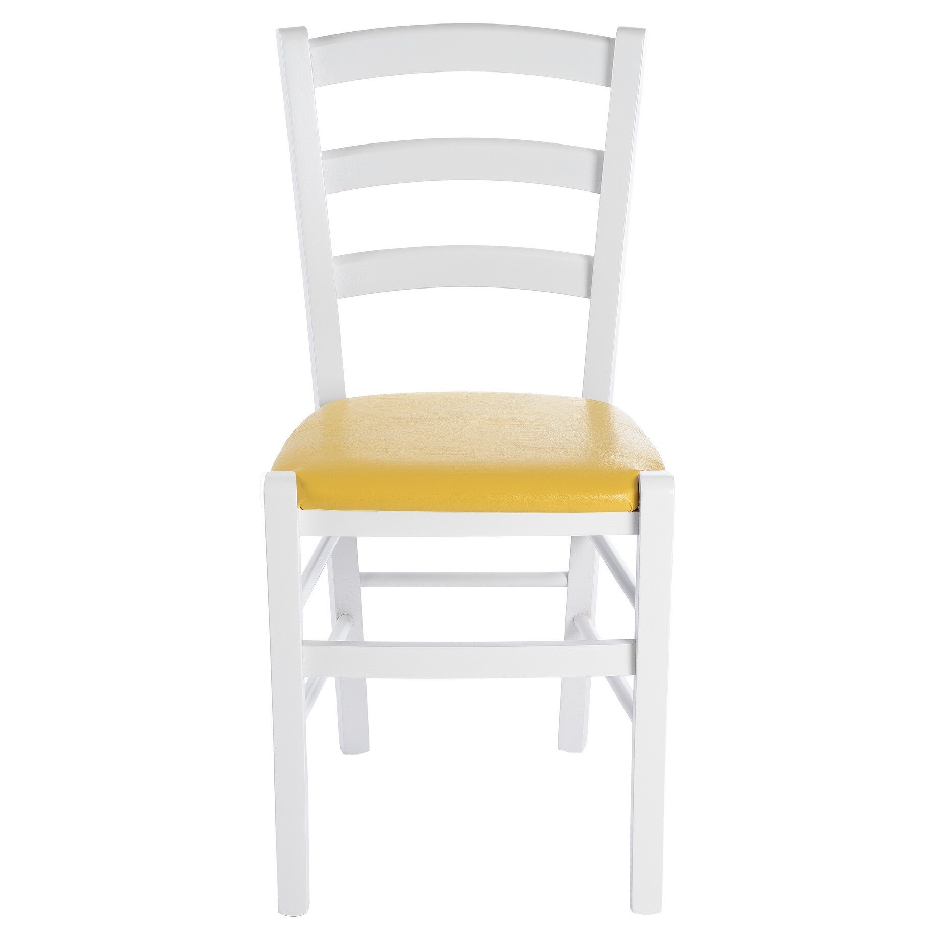 Scaun Venezia Alb, Galben piele ecologica - eMAG.ro