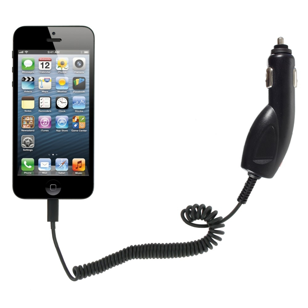 Incarcator auto Kit, Lightning, 2100 mAh, Negru - eMAG.ro