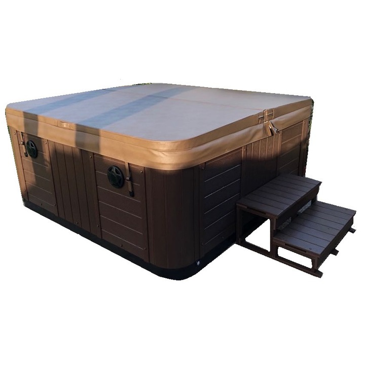 Minipiscina de exterior SPA-313A suprateran, Dark Sky, fatada PVC maro ...