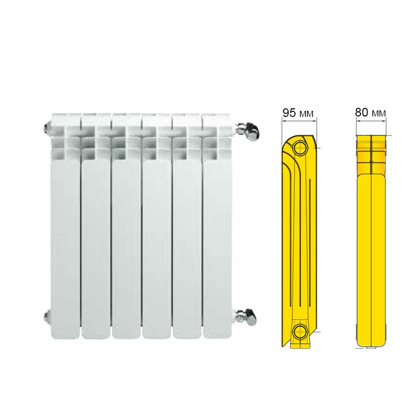 Calorifer/Radiator aluminiu Tropical 600 10 elementi - eMAG.ro