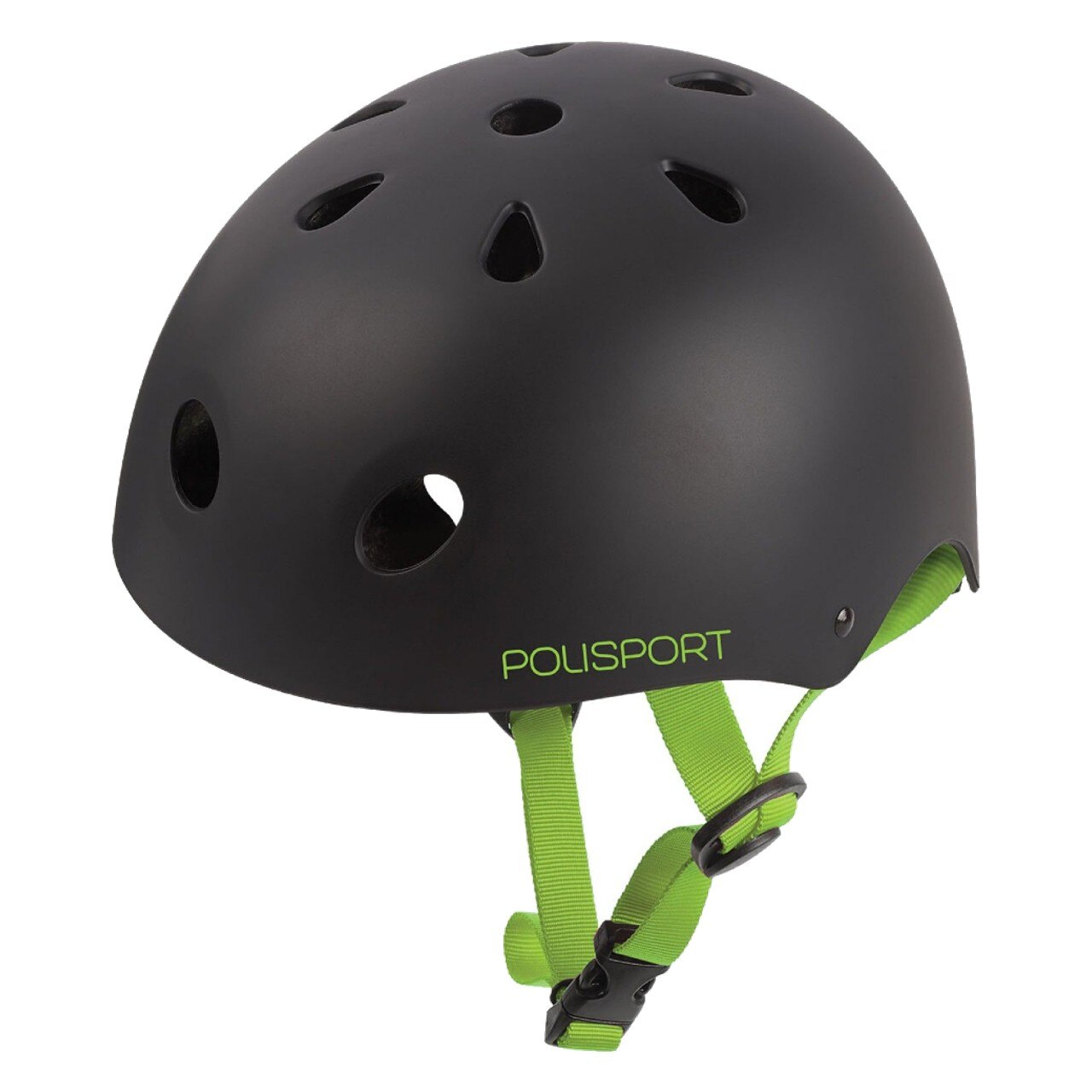 Casca Bmx Polisport Urban Radical - 53-55 Cm, Negru-Verde - eMAG.ro