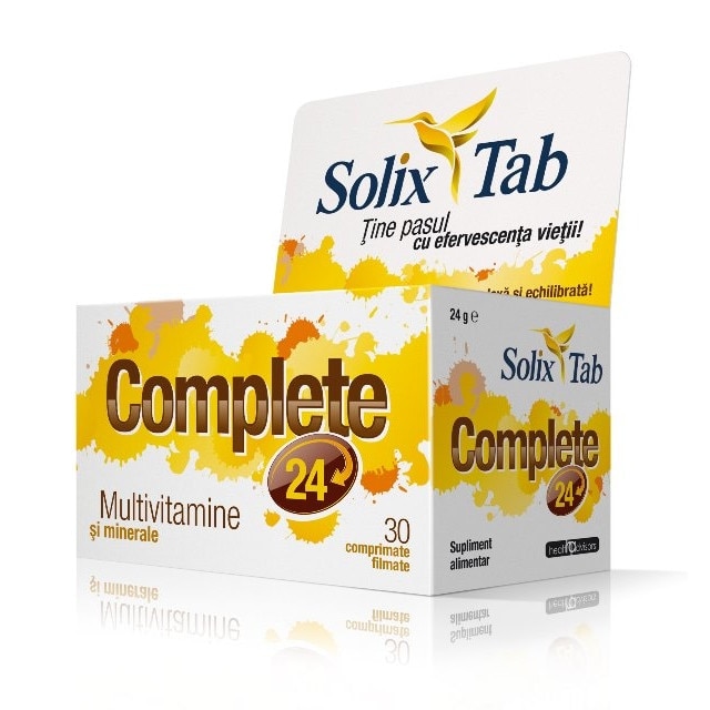 Solix Tab Complete, Multivitamine si Minerale, 30 comprimate - eMAG.ro