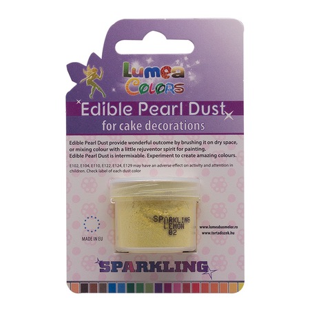 Colorant alimentar pudra perlat galben lamaie, 3.6 g - Lumea Colors ...