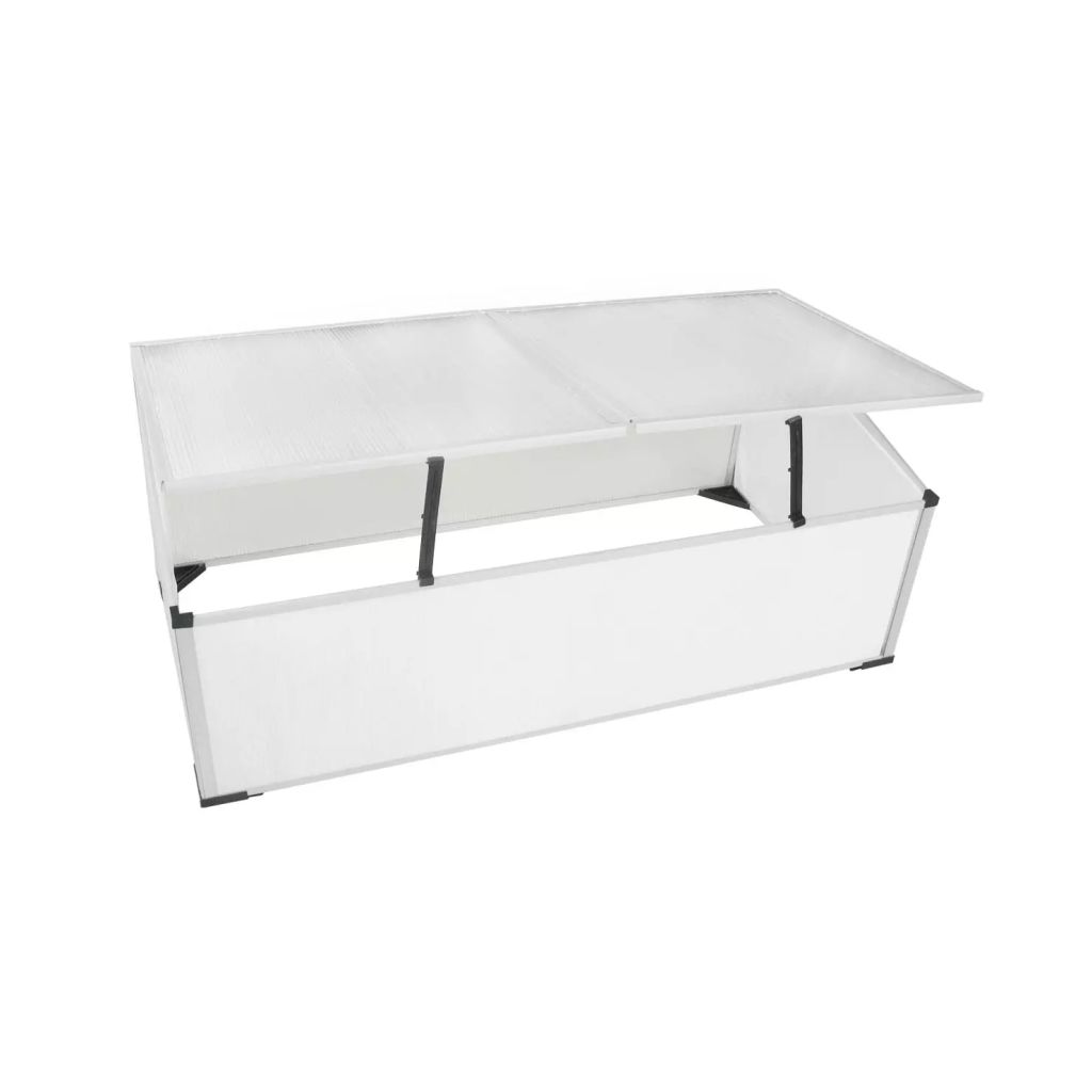 Minisera cu capac, vidaXL, Policarbonat, Transparent, 110 x 41 x 55 cm ...