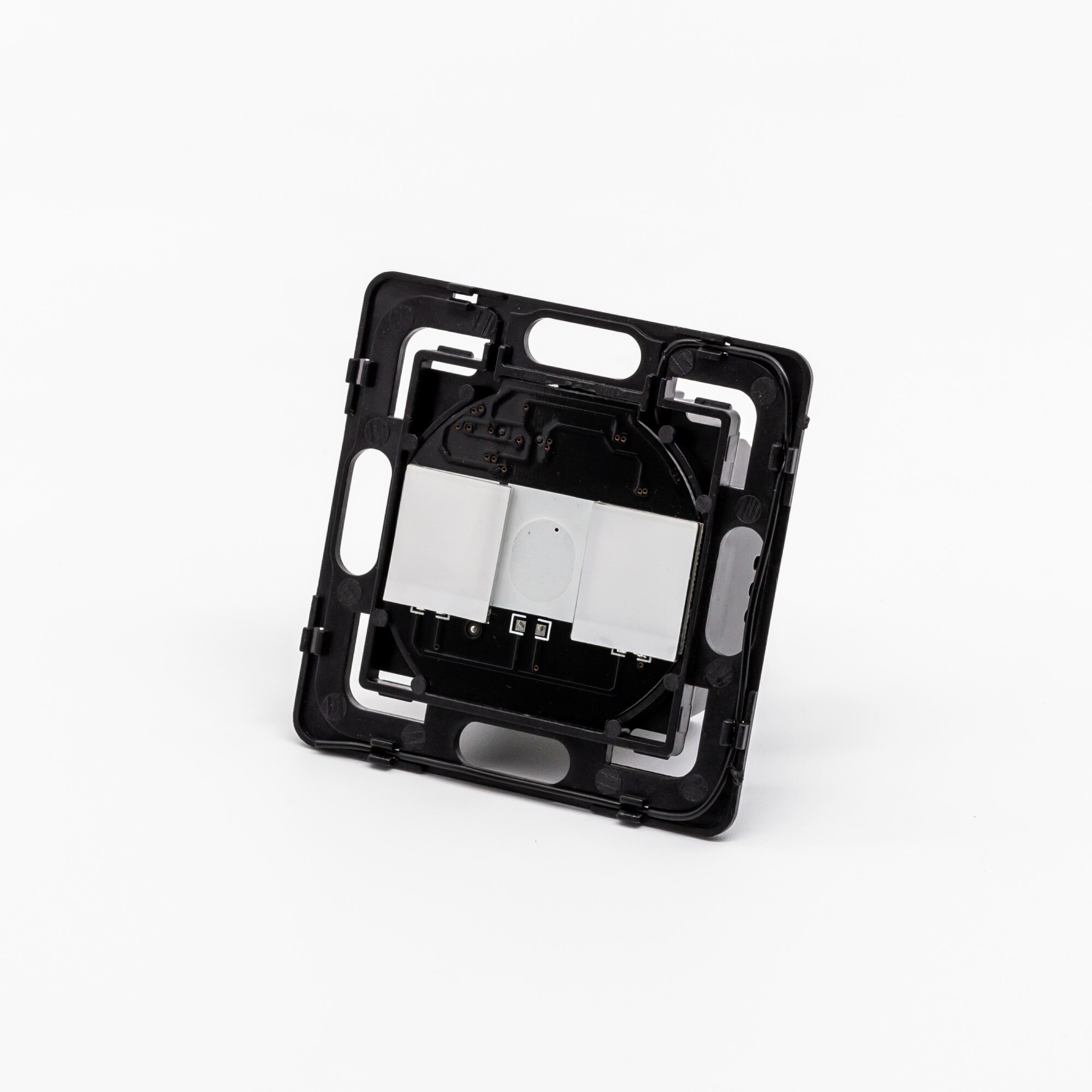 Intrerupator dimabil dublu wireless cu touch Tosyco din sticla, Negru ...