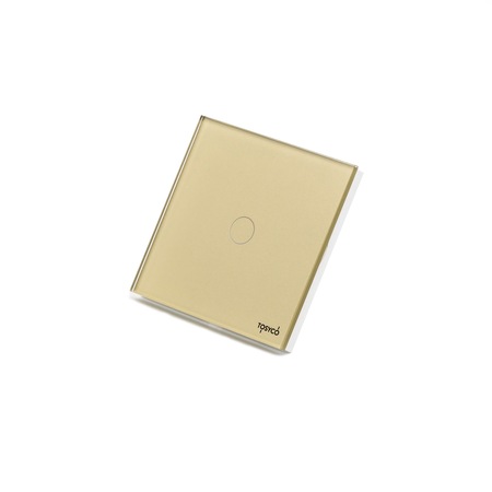 Intrerupator dimabil wireless cu touch Tosyco din sticla, Gold - eMAG.ro