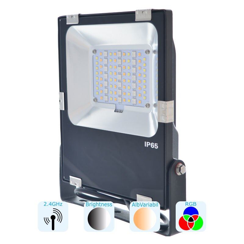 Proiector inteligent 2.4GHz Wireless RF Mi-Light 30W RGB + Alb Variabil ...