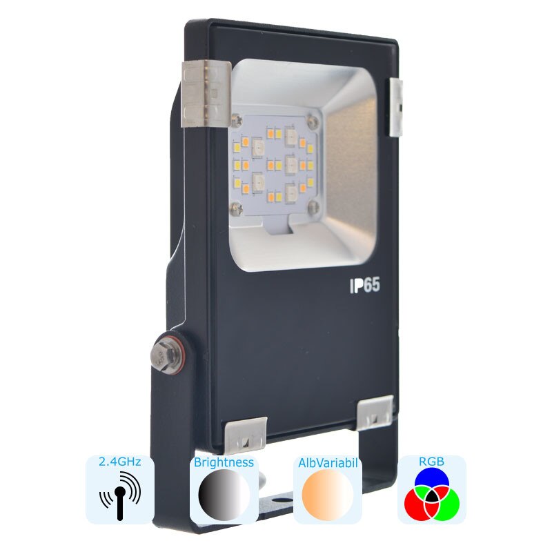 Proiector inteligent 2.4GHz Wireless RF Mi-Light 10W RGB + Alb Variabil ...