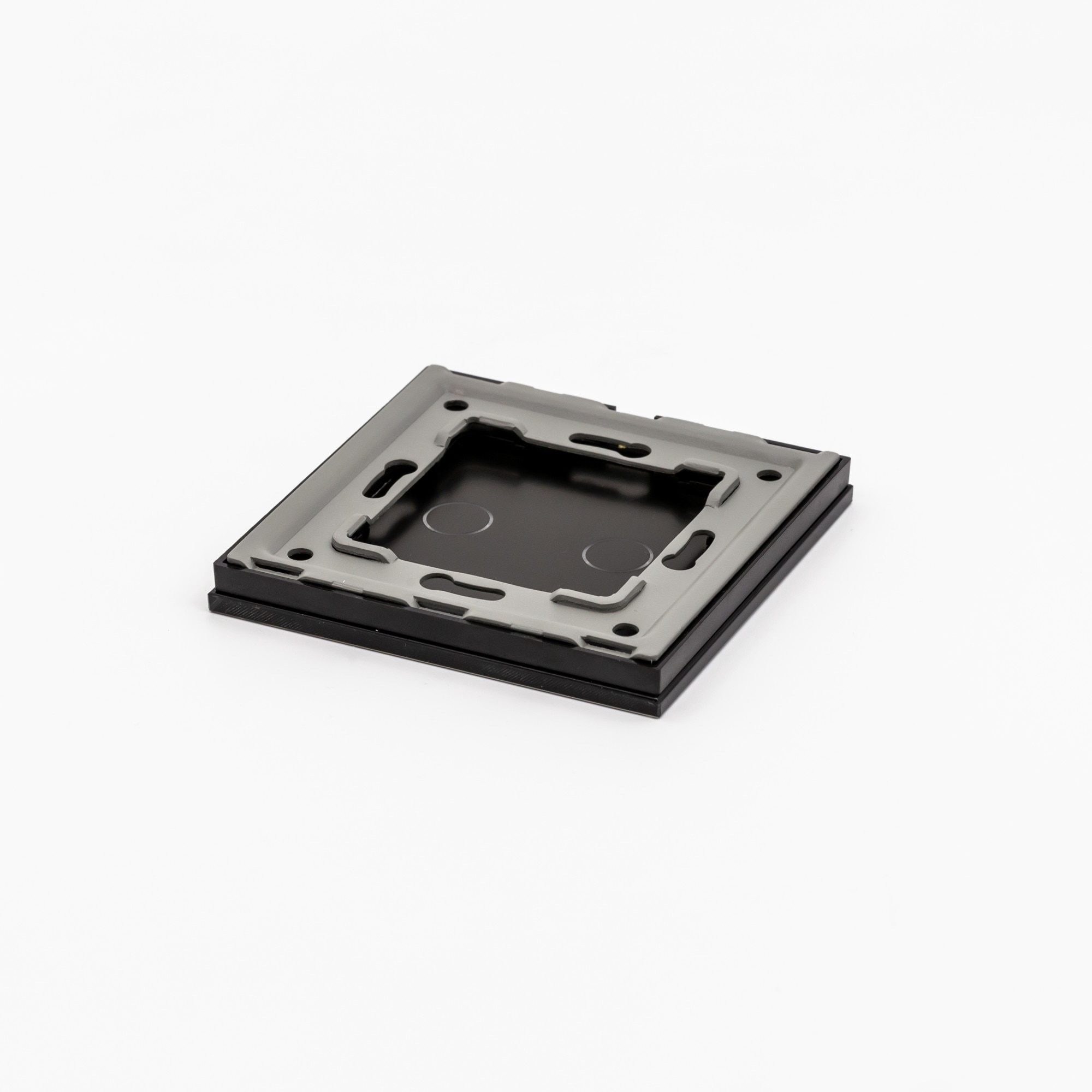 Intrerupator dimabil dublu wireless cu touch Tosyco din sticla, Negru ...