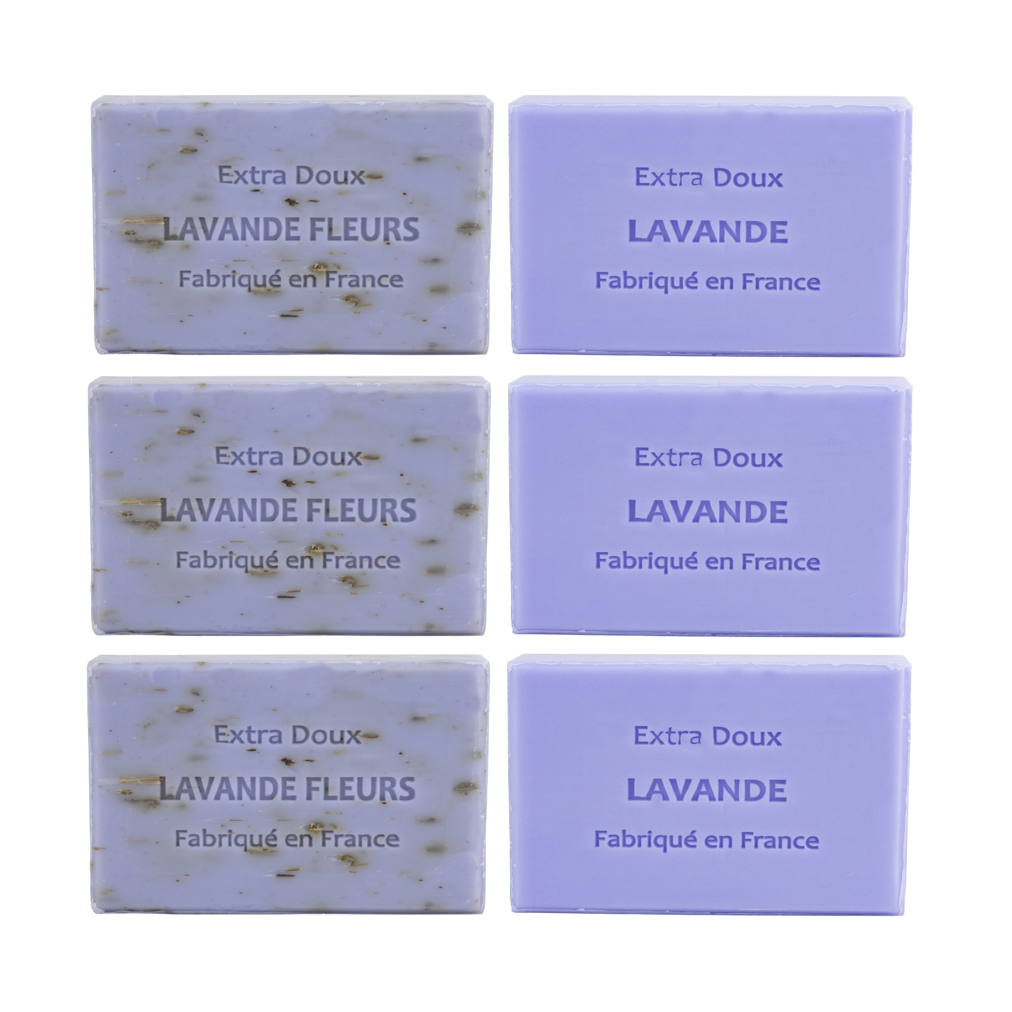 Set 6 Sapunuri ( 3x sapun lavanda si 3x sapun lavanda cu flori) Cu ...