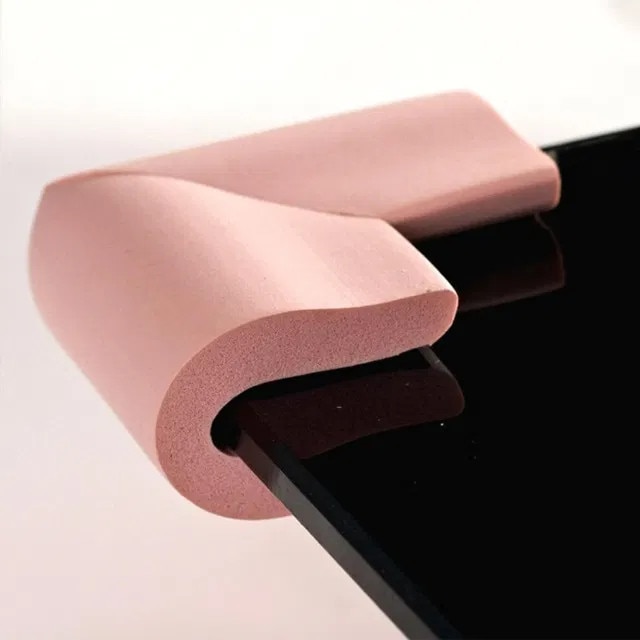 Set 4 coltare, Empria, forma U, 3.5x0.7x6 cm, Roz - eMAG.ro
