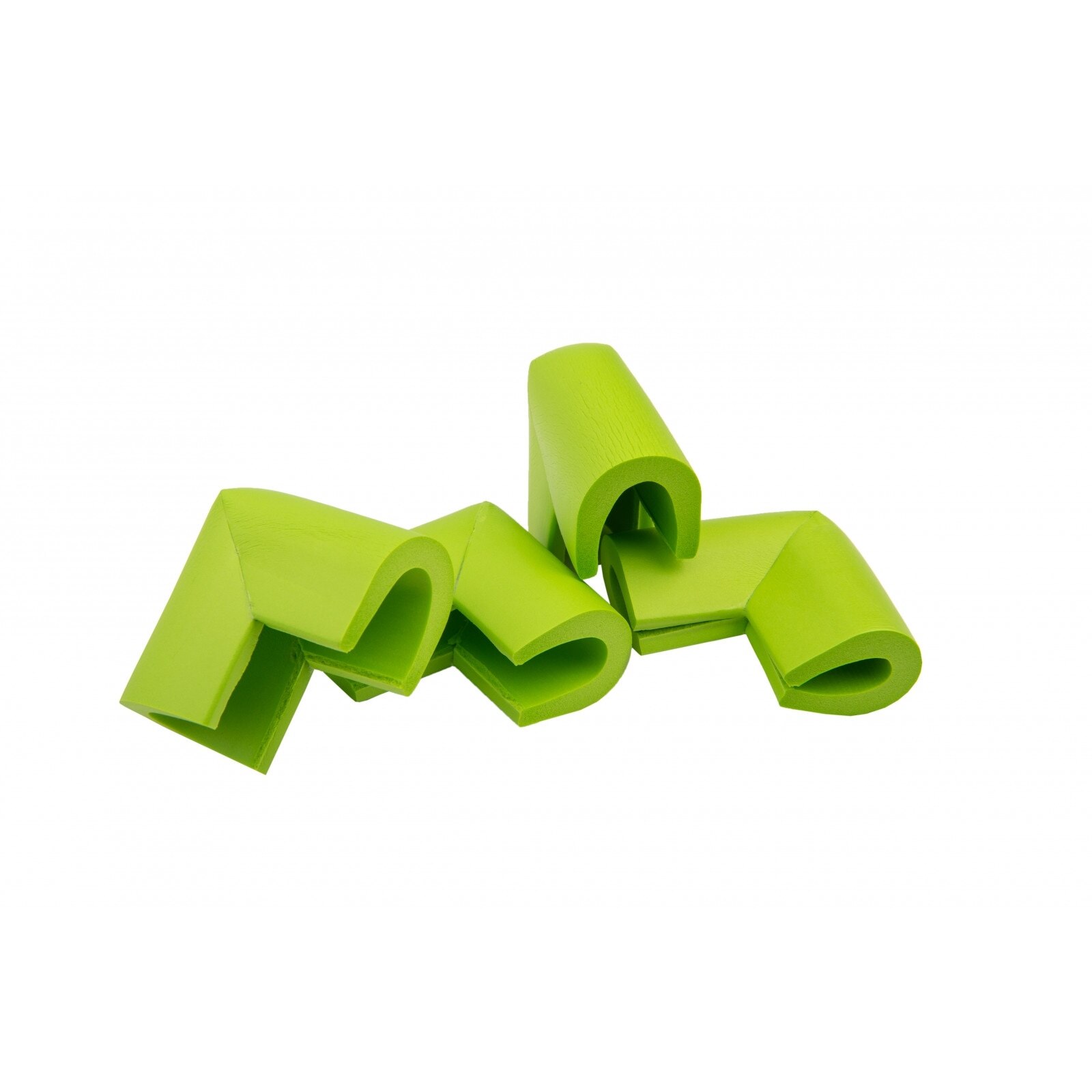 Set 4 coltare, Empria, forma U, 3.5x0.7x6 cm, Verde - eMAG.ro