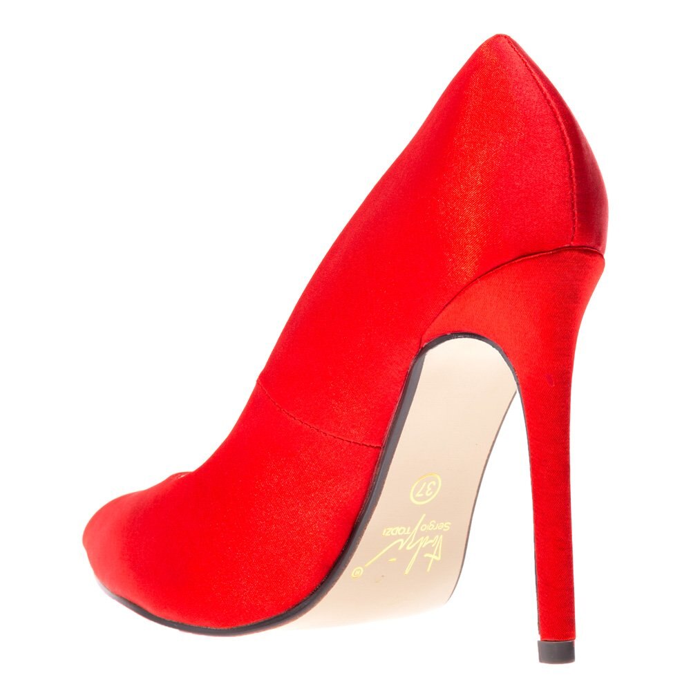 Pantofi stiletto Josephine rosii, 35 - eMAG.ro