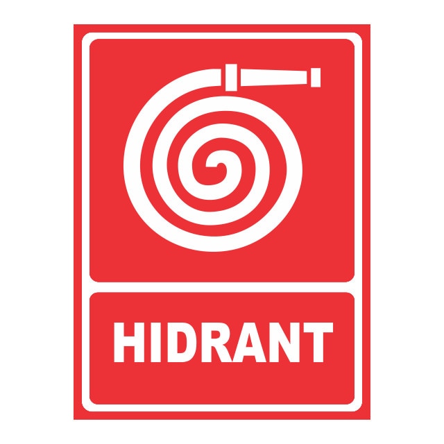 Indicator autocolant - Hidrant, 20x26 cm - eMAG.ro