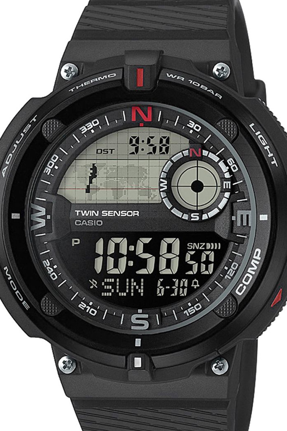 Casio, Ceas digital analog cu functii multiple, rezistent la socuri ...