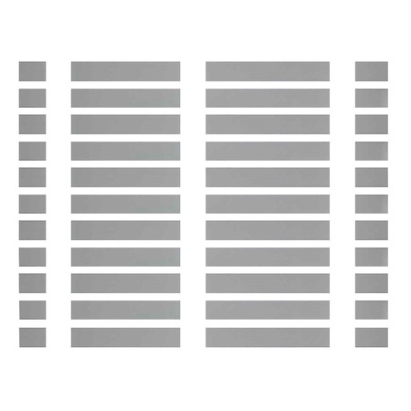 Folie decorativa pentru geam autoadeziva coloane dreptunghiuri albe, 3 ...