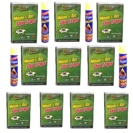 Pachet 10 bucati Capcana lipici pe carton pentru soareci + 4 bucati ...