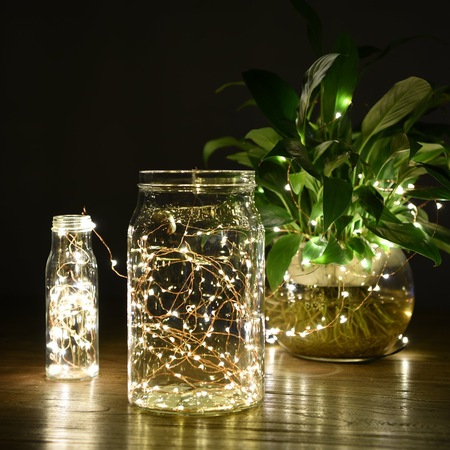 Instalatie IDL Profesionala pentru brad, 100 de micro-Led-uri albe cu ...