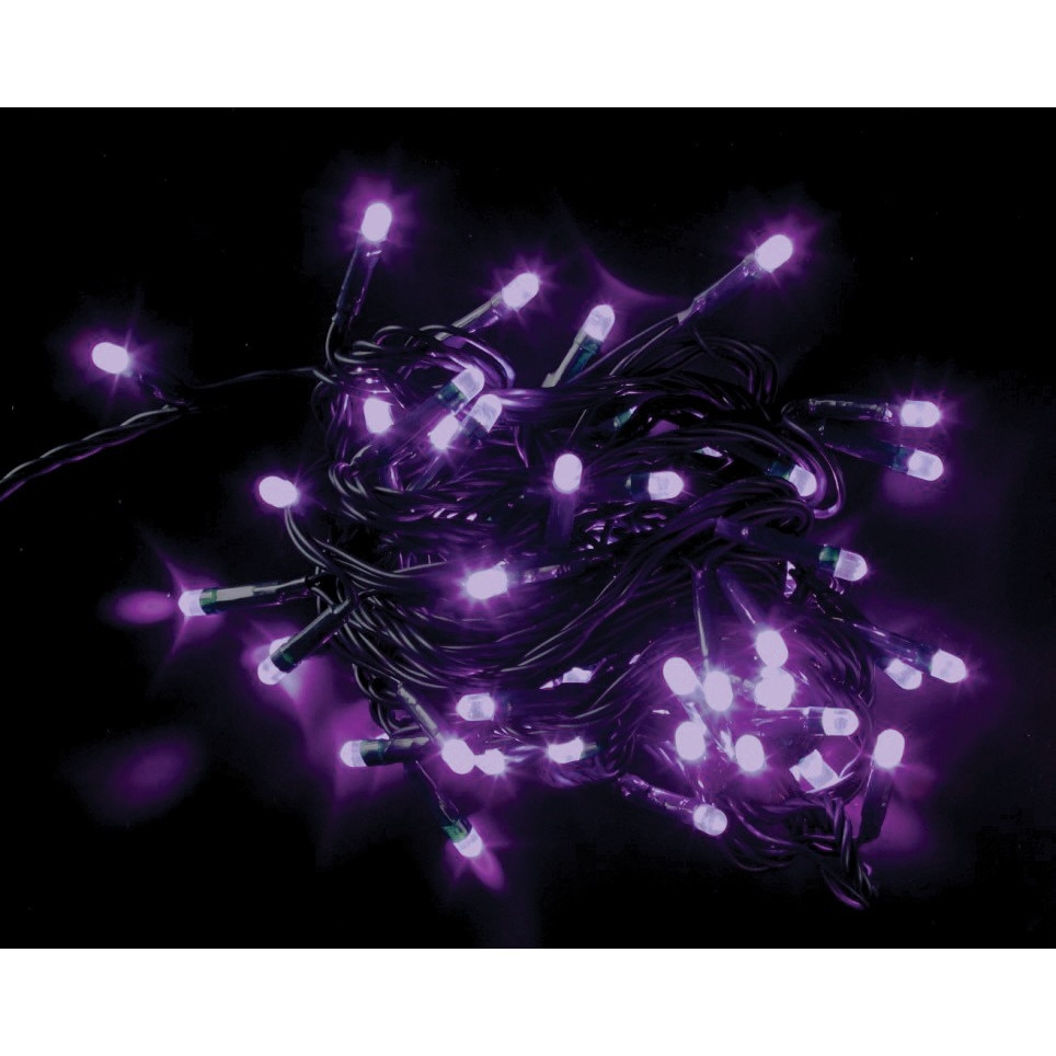 Professzionális IDL telepítés a karácsonyfához, 60 lila LED, amelyek ...