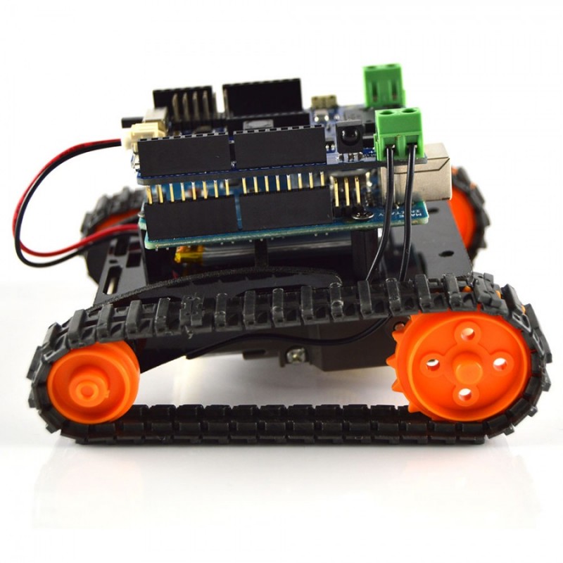 Kit Robot Tanc, Mini DFRobotShop Rover - Compatibil Arduino - eMAG.ro