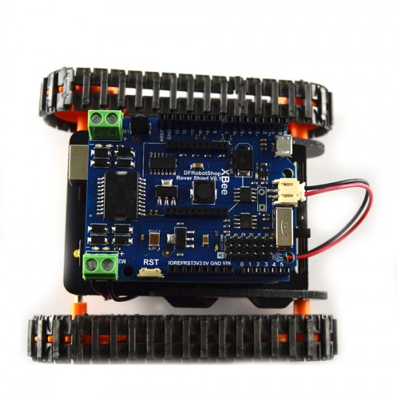 Kit Robot Tanc, Mini DFRobotShop Rover - Compatibil Arduino - eMAG.ro
