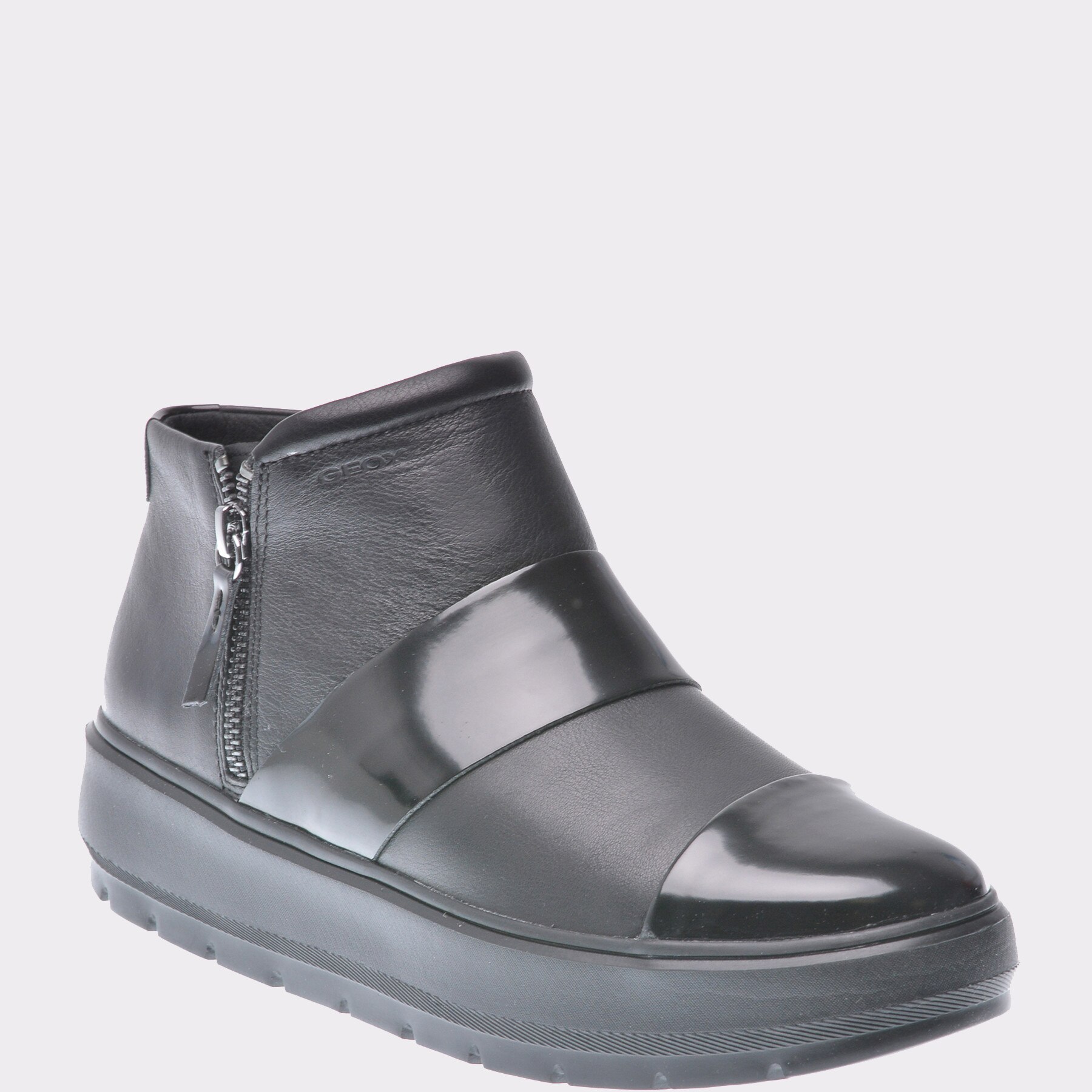 Ghete negre, de dama, GEOX - D84Ane, din piele naturala, 35 - eMAG.ro