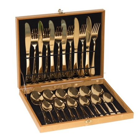 Set tacamuri aurii - 24 piese - eMAG.ro