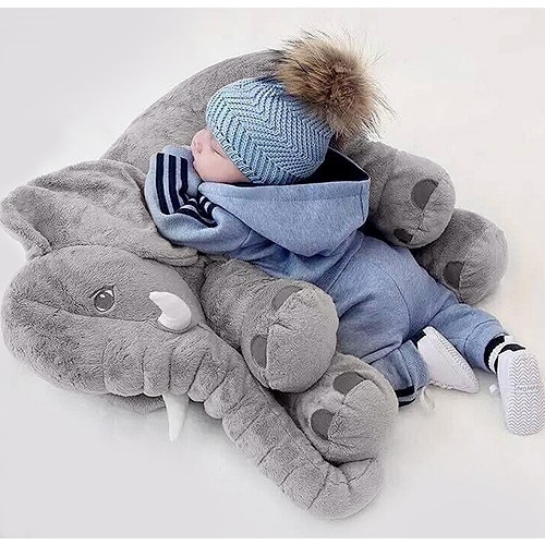 Jucarie din Plus Elefant Mare, Inaltime 58cm, Culoare Gri - eMAG.ro