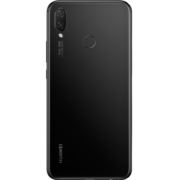 Huawei P Smart Plus 2019, 64GB, 4GB RAM, Dual SIM, 4G, Black - eMAG.ro