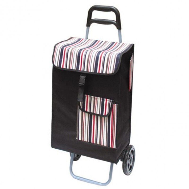 Carucior de piata pliabil grunberg cu 2 roti, negru si manusi bucatarie ...