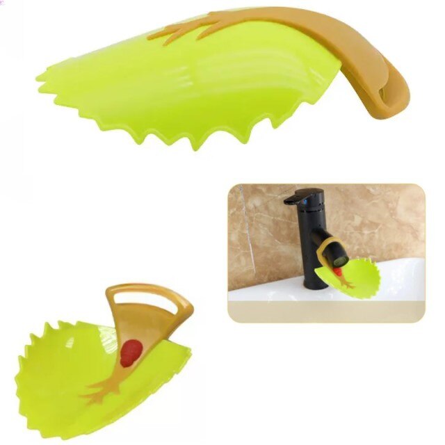Extensie robinet pentru copii, Empria, model frunza, verde - eMAG.ro
