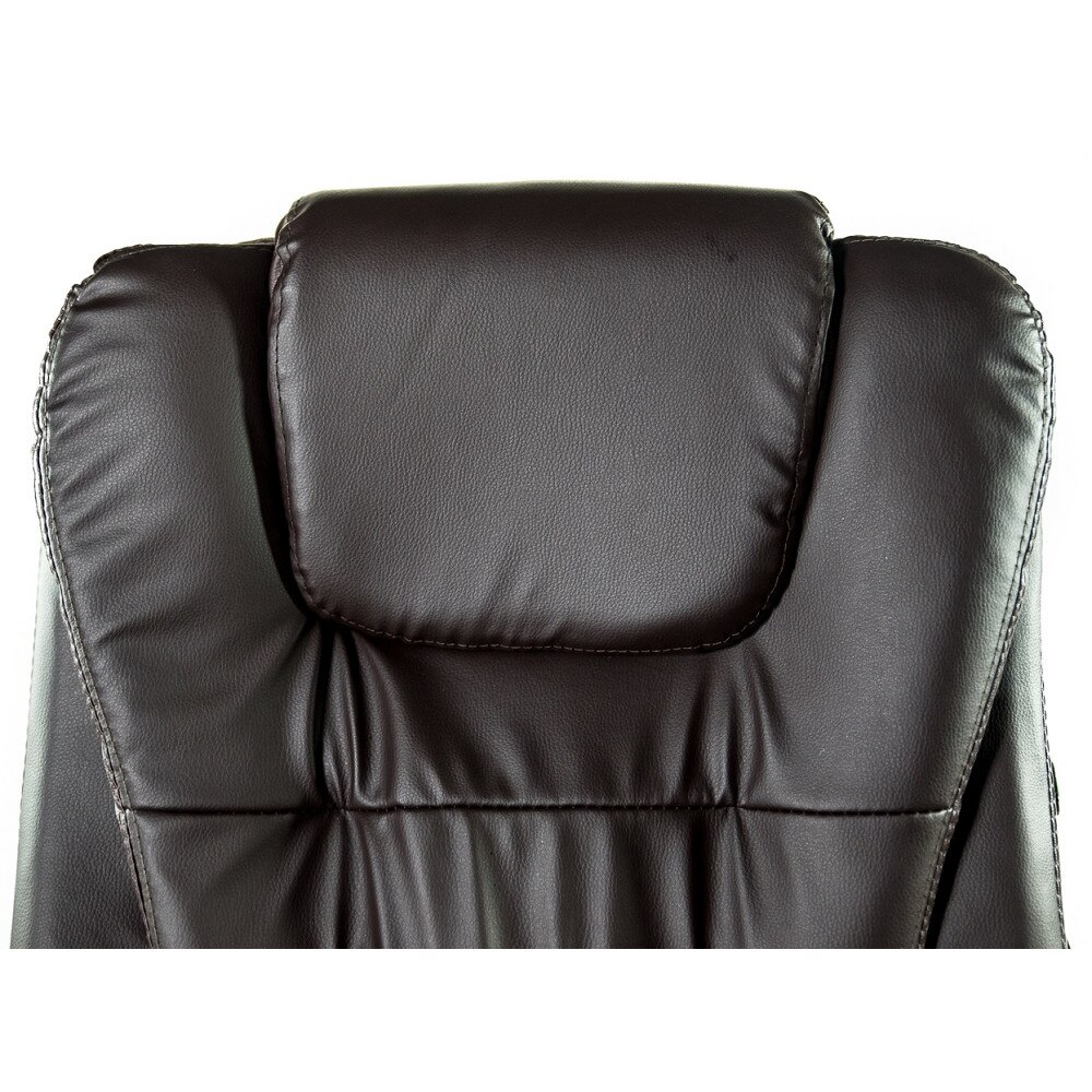 Scaun de birou ergonomic, Elgo, Piele ecologica, Maro inchis - eMAG.ro