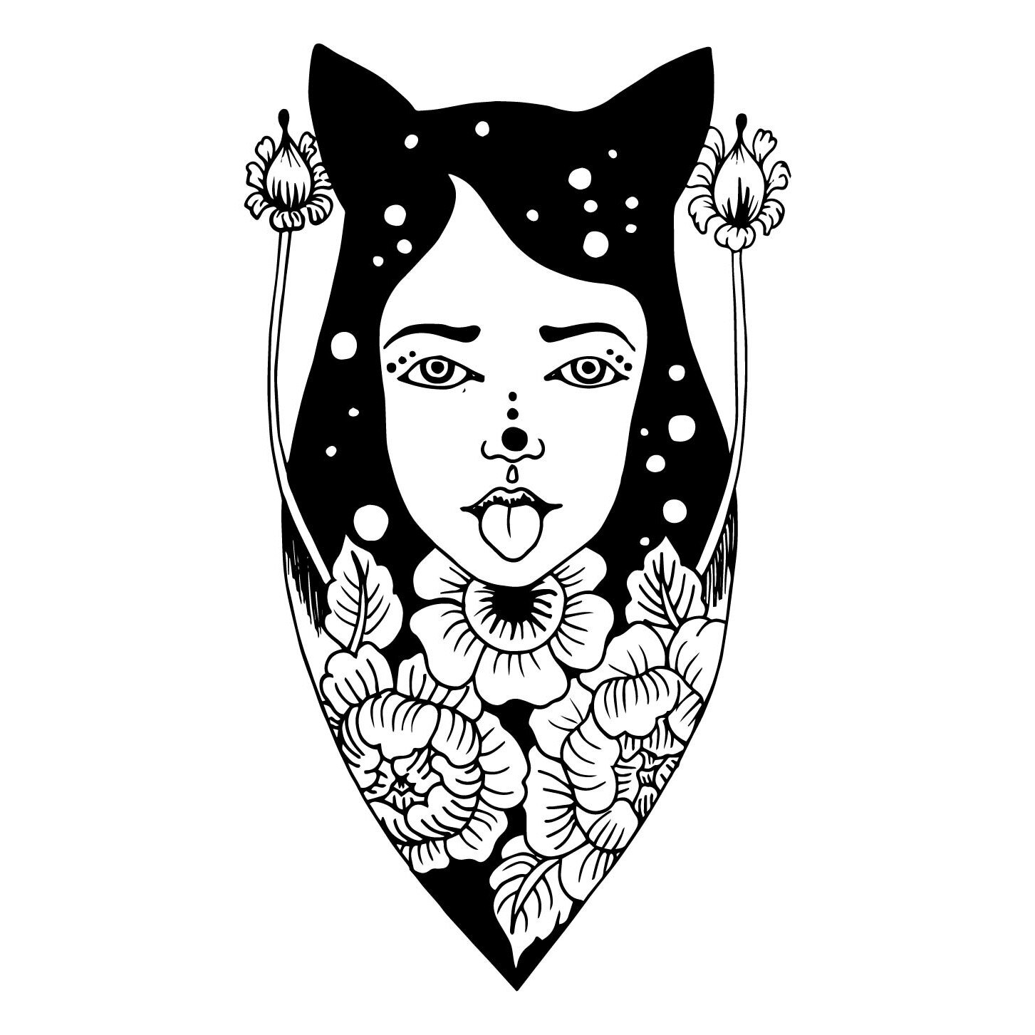 Tatuaje temporare Tatuin, Flower rebellion, design by Otilia Cadar, 2 ...