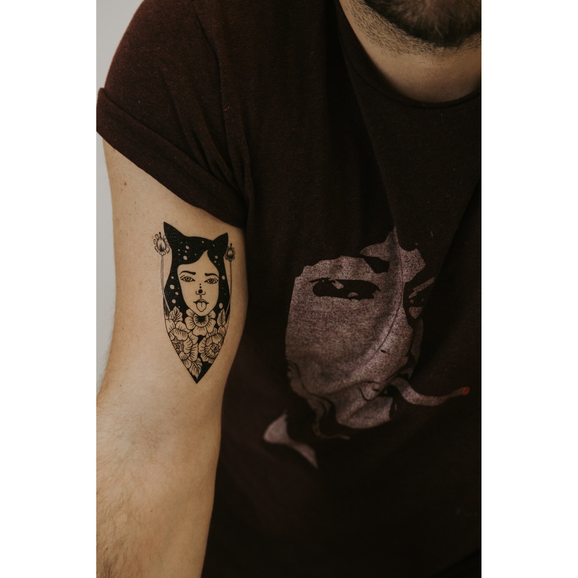 Tatuaje temporare Tatuin, Flower rebellion, design by Otilia Cadar, 2 ...