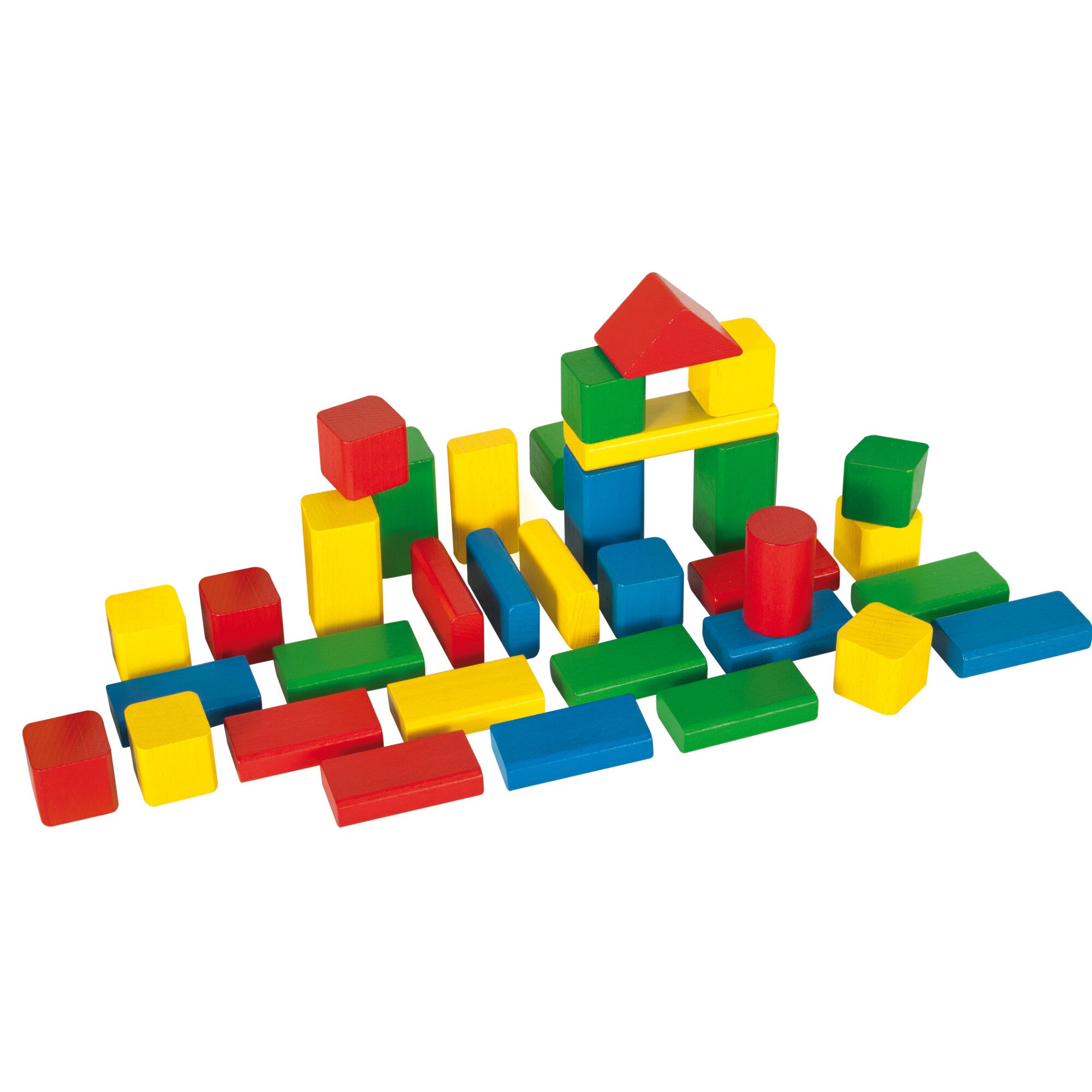 Set constructie Eichhorn, cuburi colorate, 50 piese - eMAG.ro