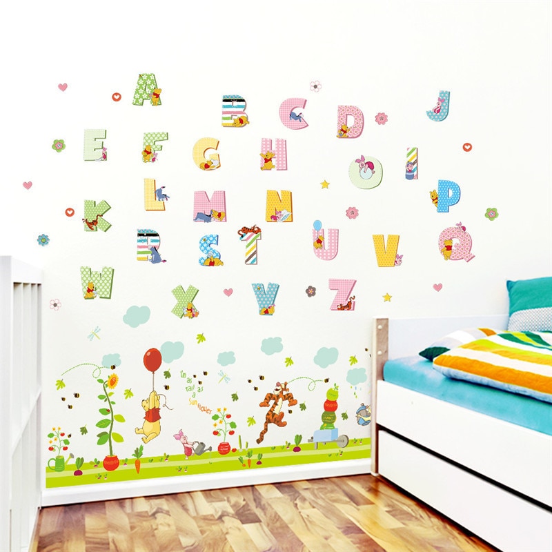 Sticker perete Alfabet Colorat - Sticky Art - eMAG.ro