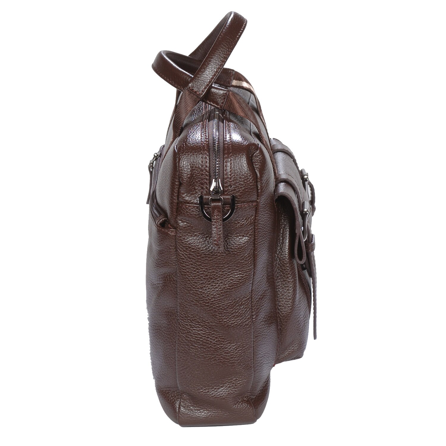 Geanta de acte din piele maro model unisex 1300, MAGAZINULDEGENTI - eMAG.ro