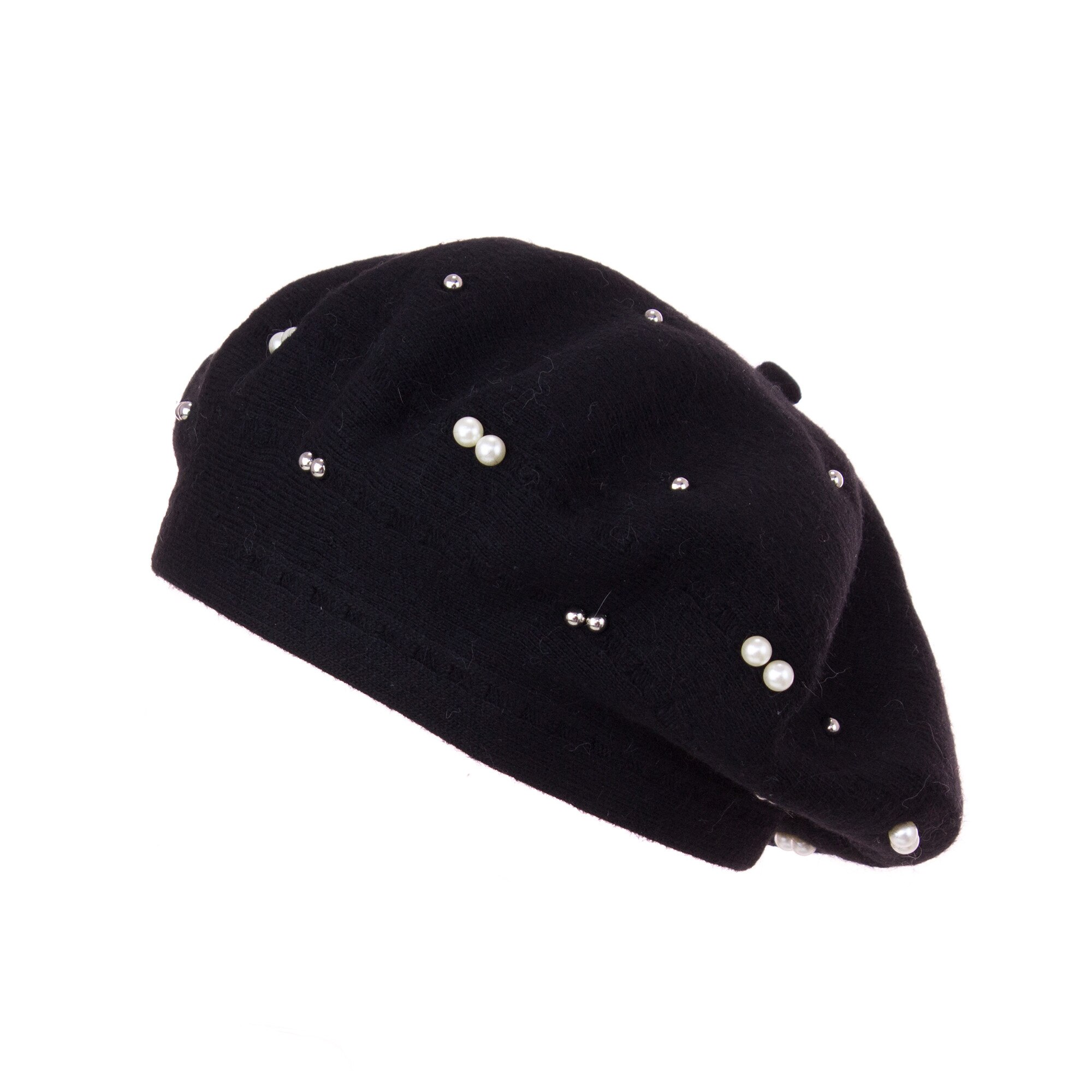 Basca dama casmir cu aplicatii perle Pami, HL810 negru - eMAG.ro