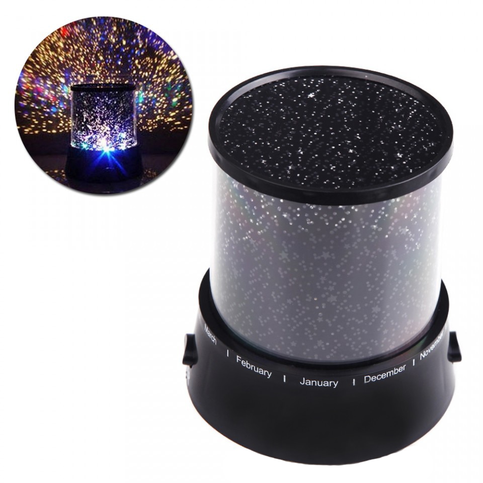 Lampa de veghe, proiectie stele colorate, ASHOP - eMAG.ro