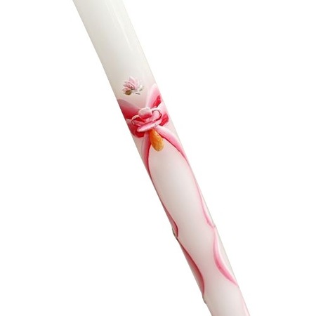 Lumanare Lumanaresele Botez Biserica Suzeta Roz 60 cm - eMAG.ro